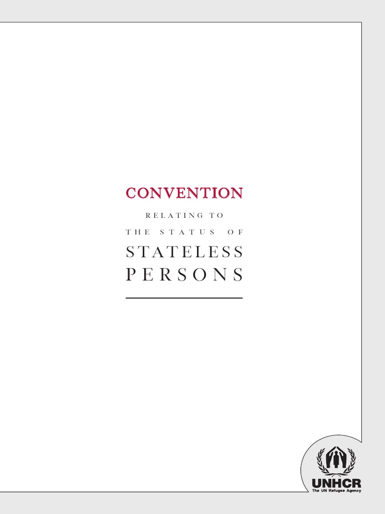 1954 Convention on Stateless Persons | PDF | United Nations High ...