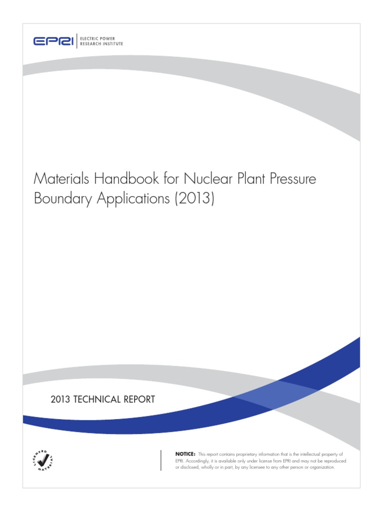 Materials Handbook For Nuclear Plant Pressure Boundary Applications PDF ...