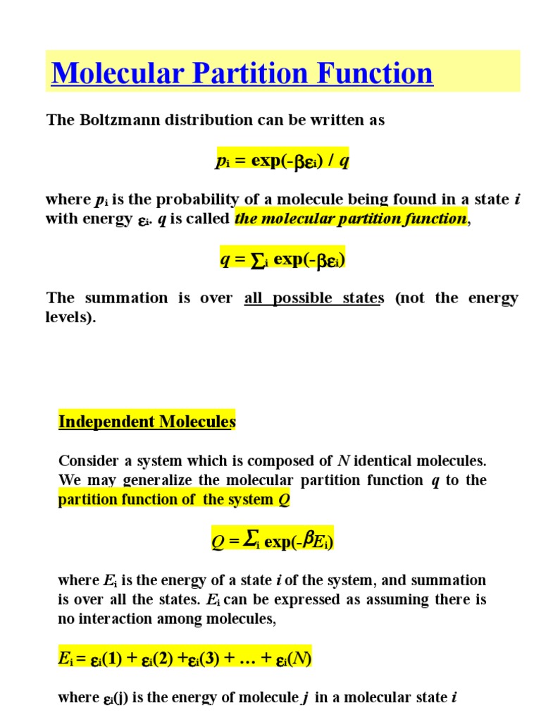 Diatomic Molecule Partition Function | PDF | Heat Capacity | Diatomic Molecule