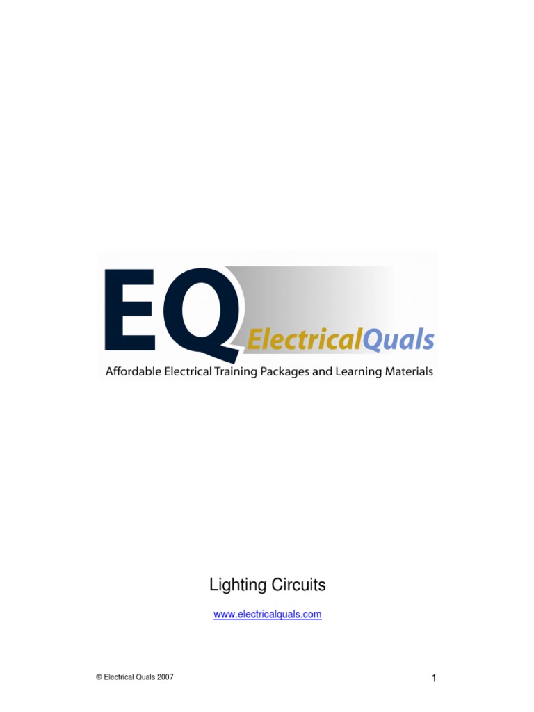 EQ Lighting Circuits | PDF | Electrical Wiring | Switch