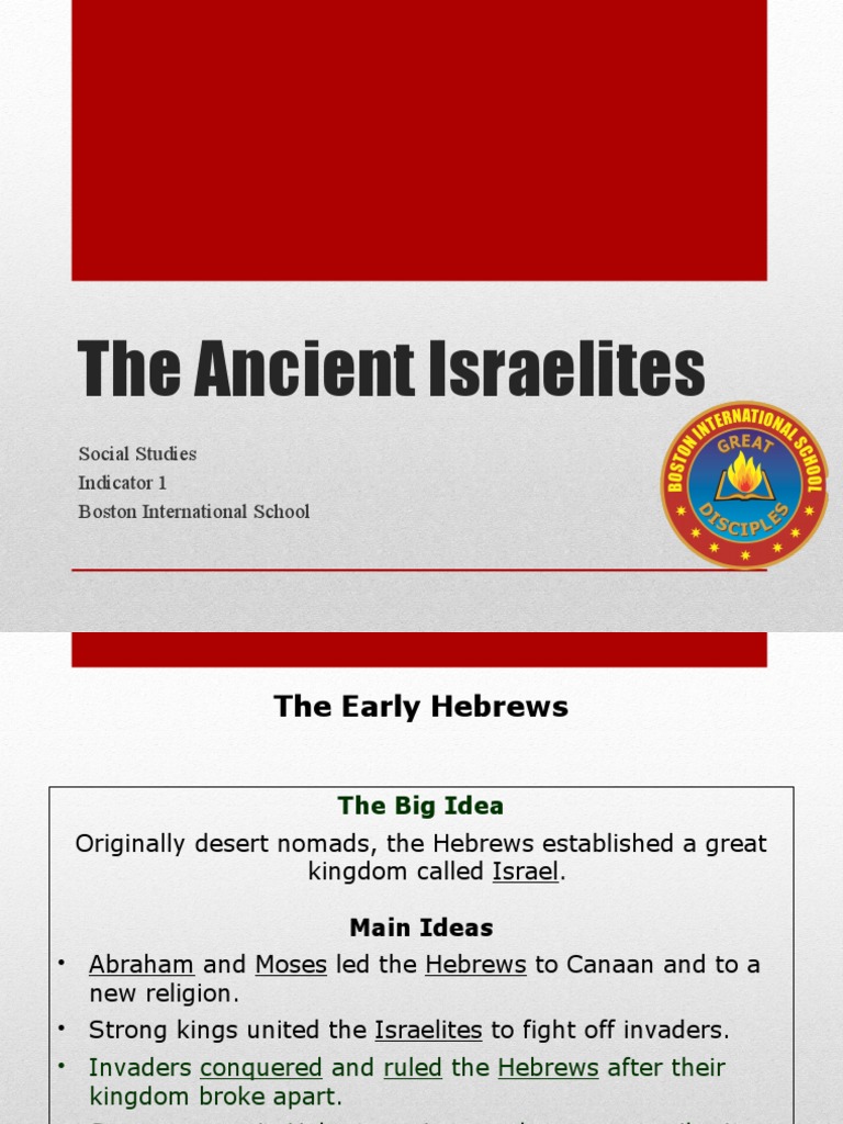 The Ancient Israelites | PDF