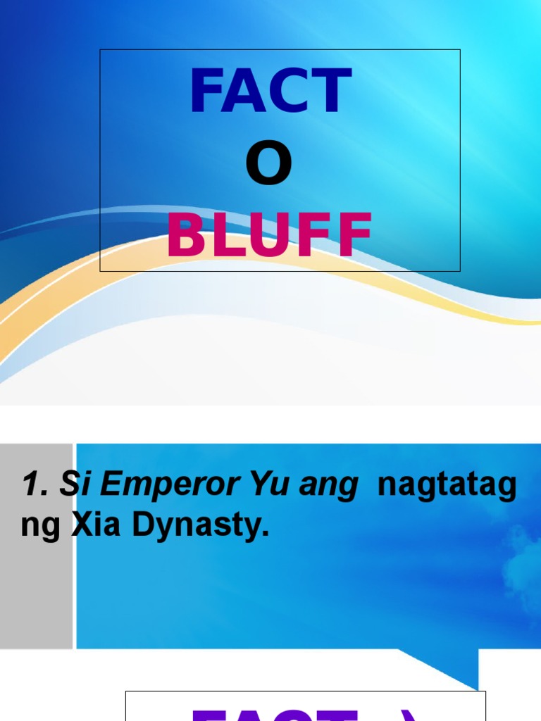 Fact o Bluff | PDF