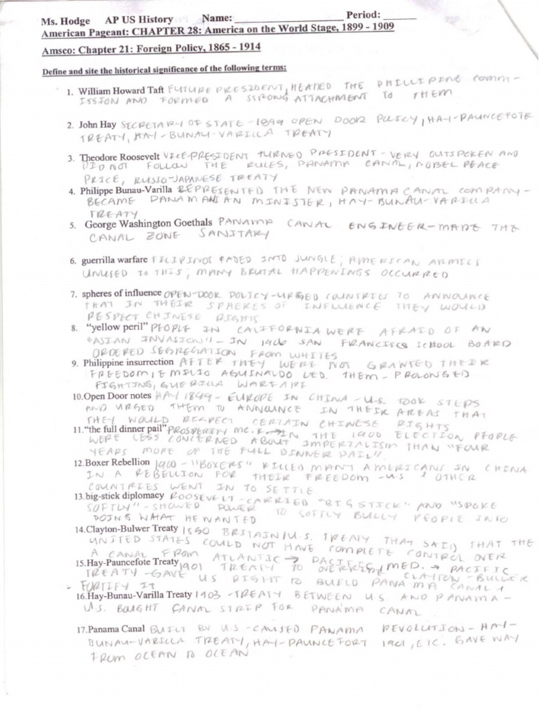 Chapter 28 ANSWER KEY | PDF