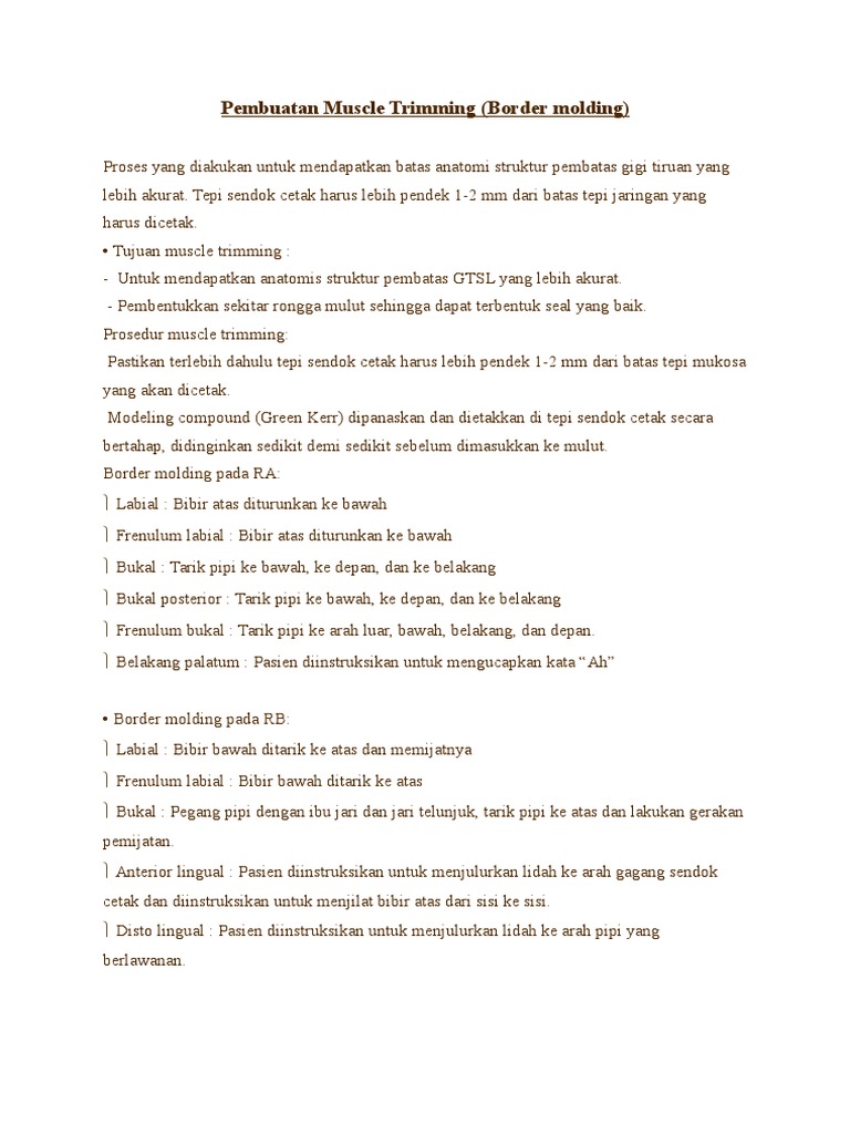 Pembuatan Muscle Trimming | PDF | Sains & Matematika | Griya & Taman