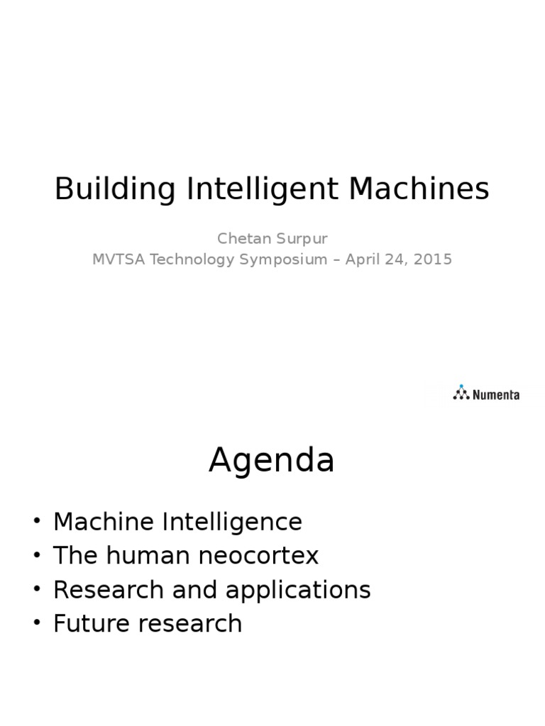 Understanding Machine Intelligence and the Neocortex | PDF ...