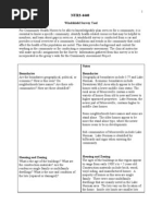 Windshield Survey Template | PDF | Community | Health Care