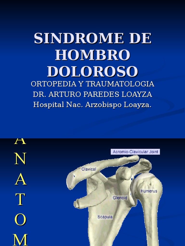 10.Sindrome de Hombro Doloroso 2-17-08-15.ppt | Hombro | Sistema ...