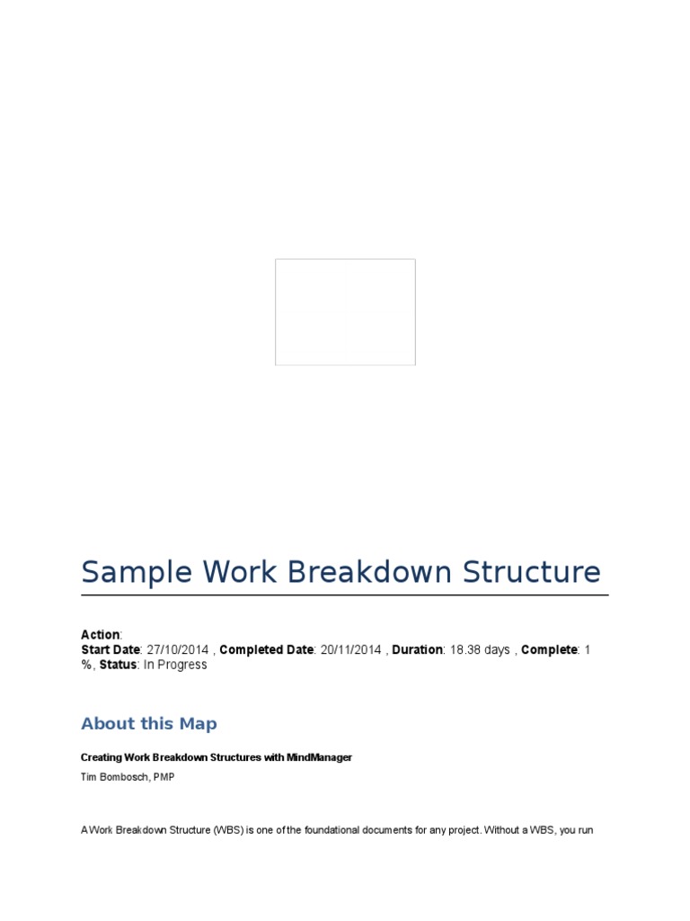 Sample Work Breakdown Structure | PDF | Countertop | Computing