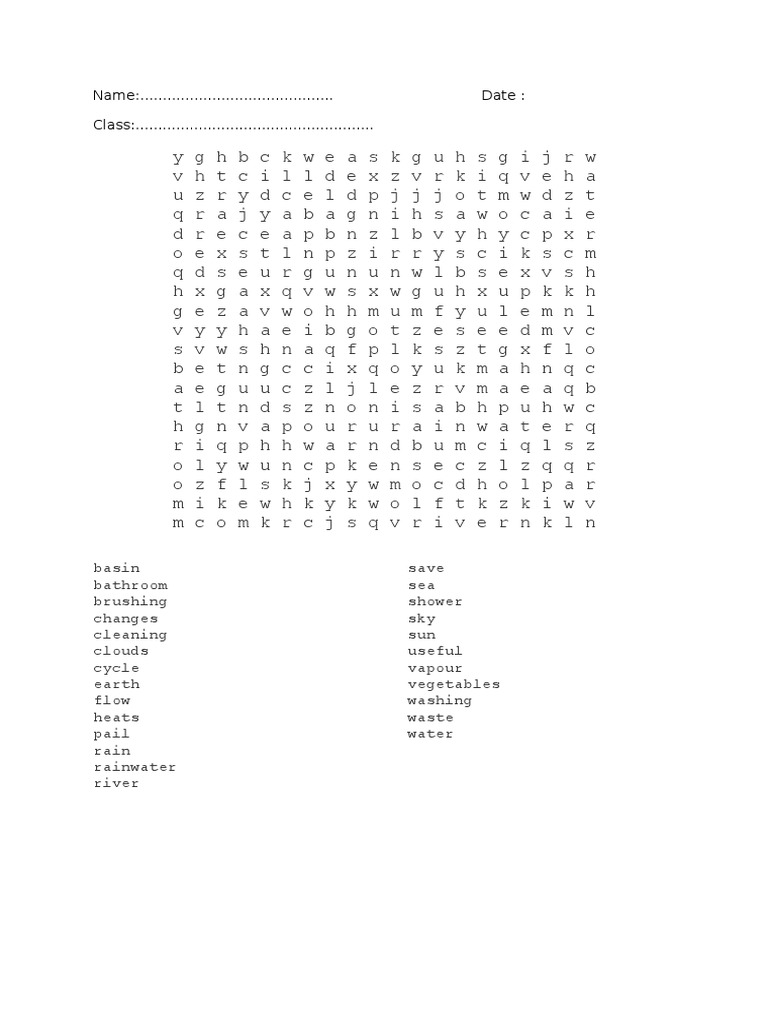 Precious Drop Word Puzzle | PDF