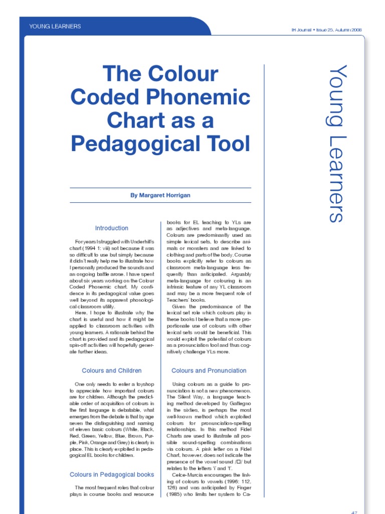 Using The Colour Coded Phonemic Chart As A Pedagogical Tool | PDF
