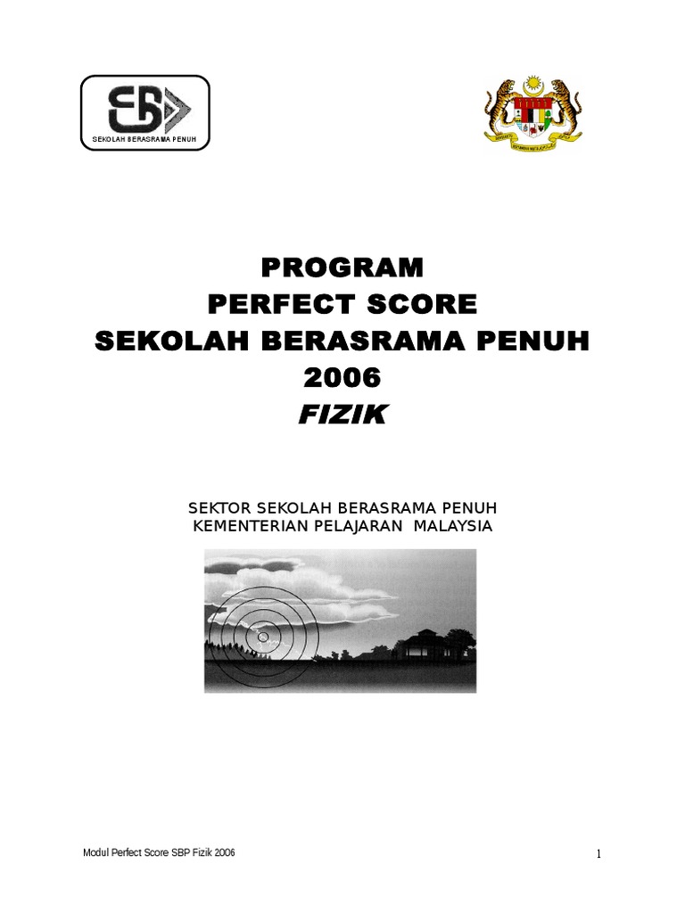 Perfect Score Fizik SBP 2006 | PDF | Metode & Bahan Ajar | Komputer