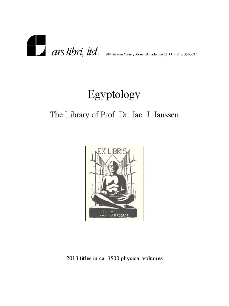 In Memoriam: Prof. Jac. J. Janssen | PDF | Egyptology | Eighteenth ...