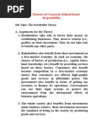 Freeman's Stakeholder Theory Overview | PDF