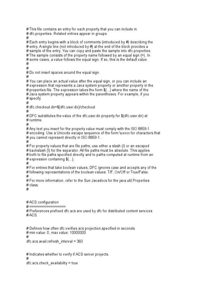 DFC Full Properties | PDF | Windows Registry | File Format