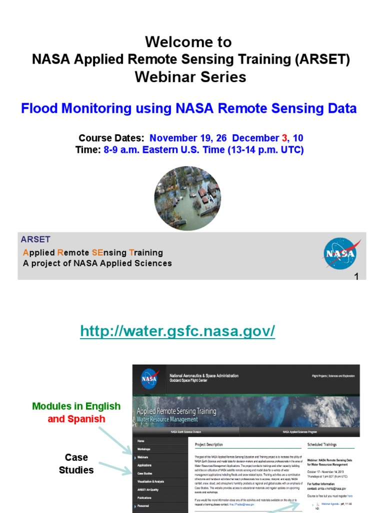 Monitoring Floods Using NASA's MODIS and TRMM Remote Sensing Data | PDF ...