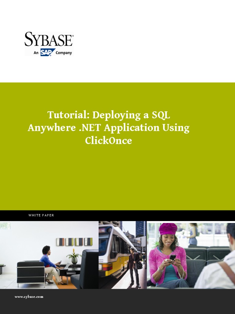 Tutorial Deploying A Sql Anywhere Net Application Using Clickonce Pdf Pdf Databases