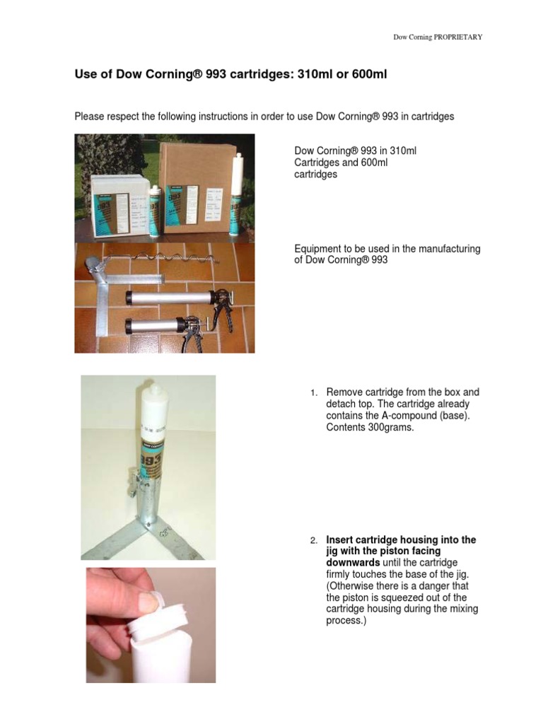 CAS System - Dow Corning® 993 Cartridges | PDF | Cartridge (Firearms ...