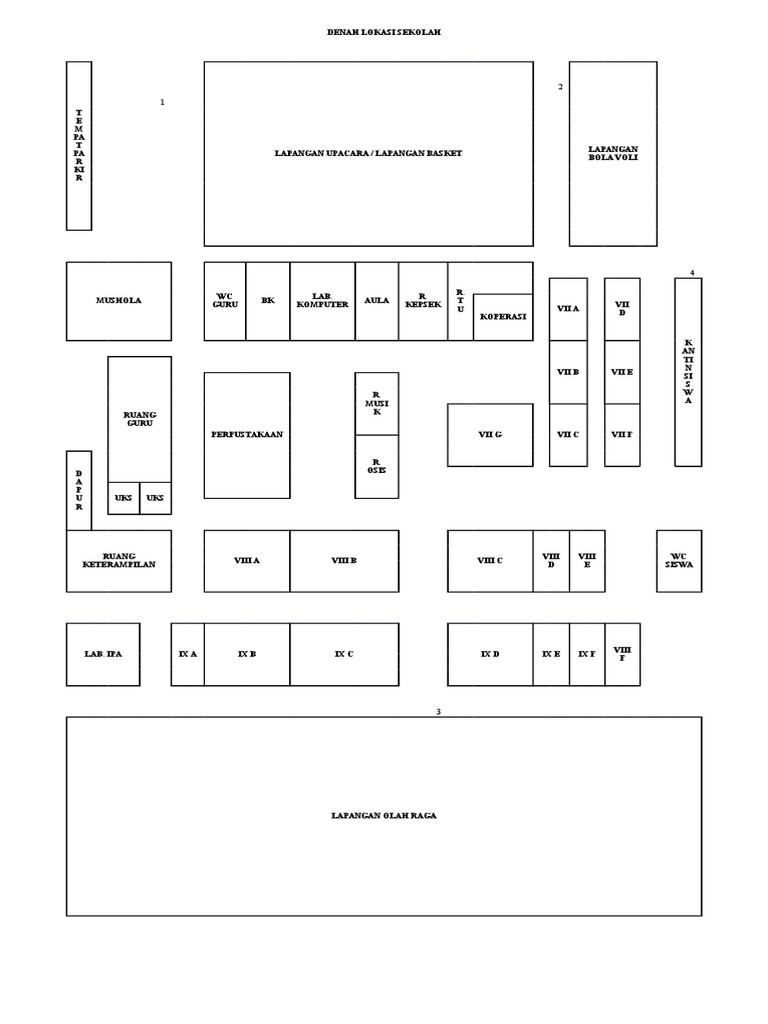 Denah SMP Negeri 1 Patean | PDF