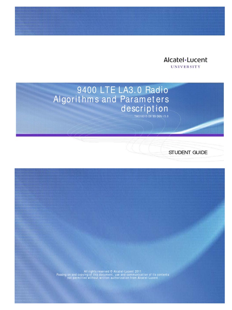 Alcatel Lucent PDF | PDF | Mimo | Scheduling (Computing)