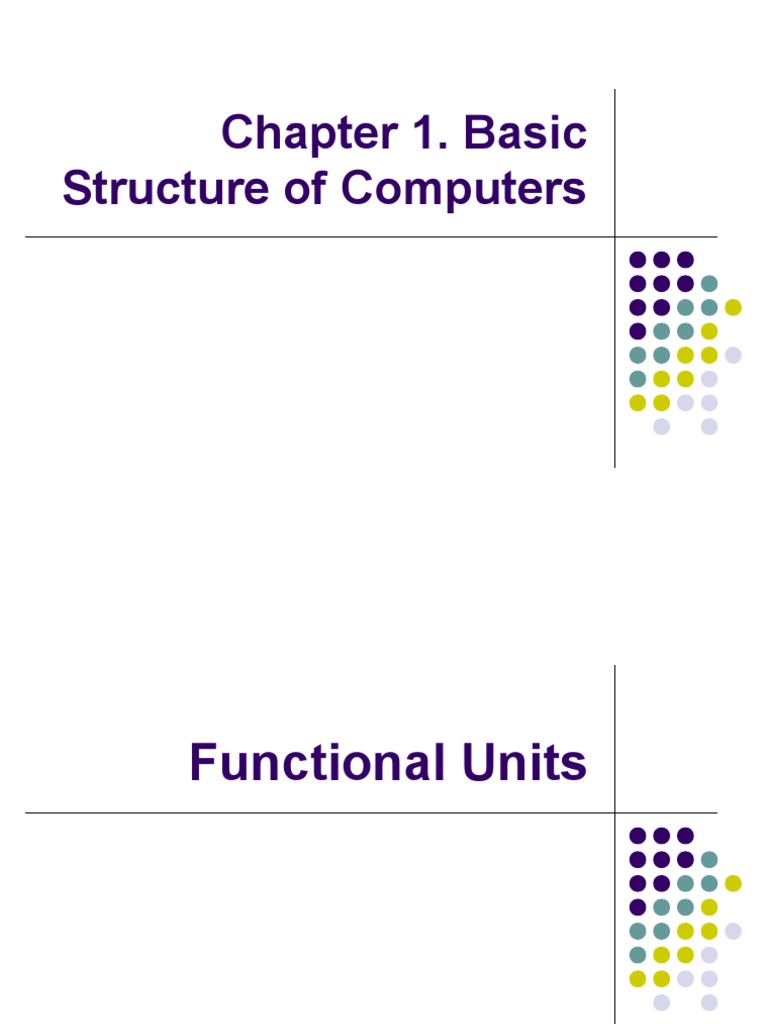 Chapter 1 - Basic Structure of Computers | PDF | Instruction Set | Central Processing Unit