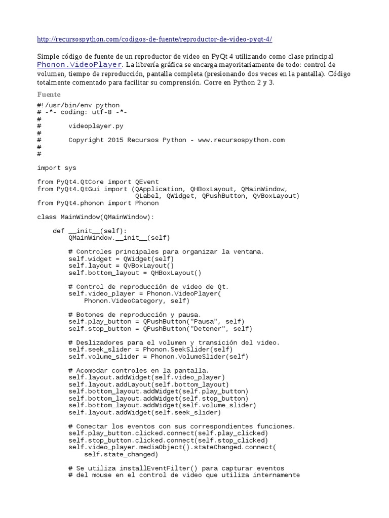 Ejemplo Python | PDF | Software de la aplicacion | Informática