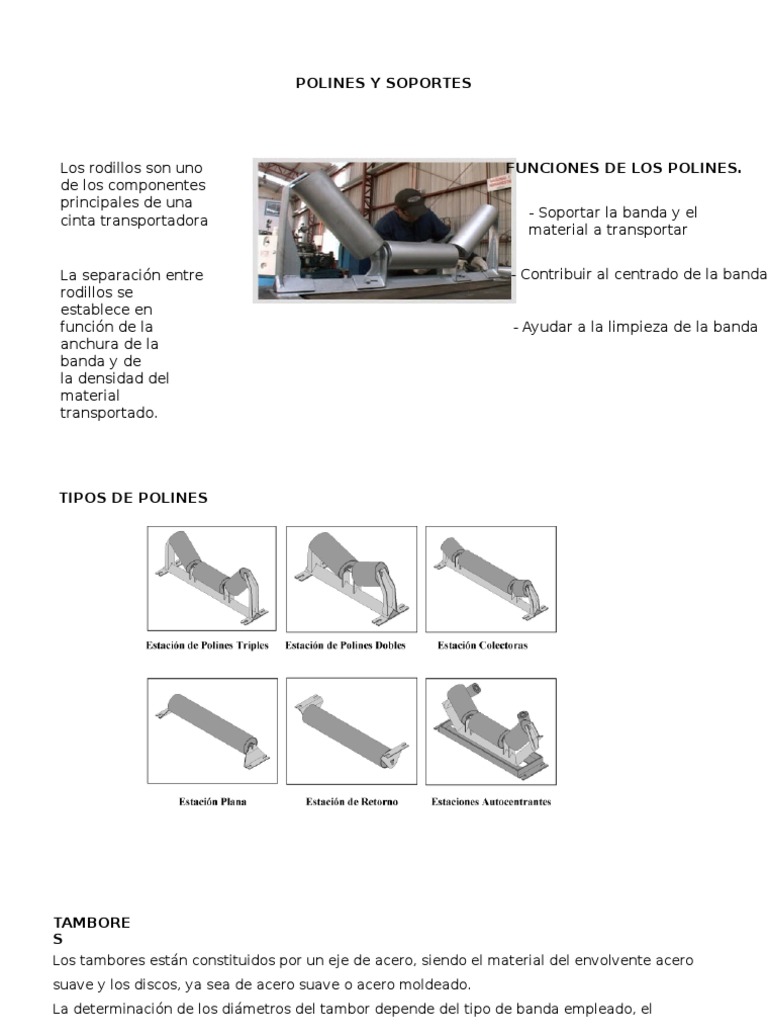 Polines y Soportes | Acero | voltaje