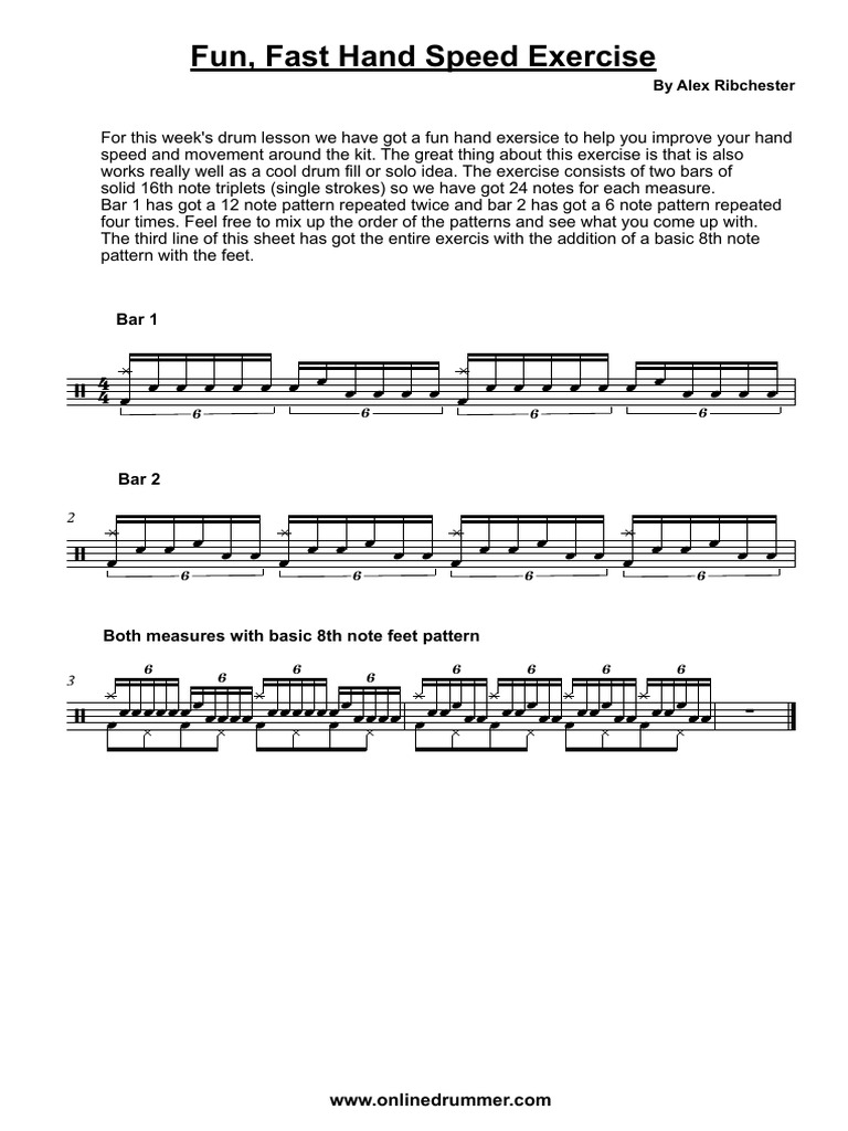 Fast Fun Hand Speed Excercise | PDF