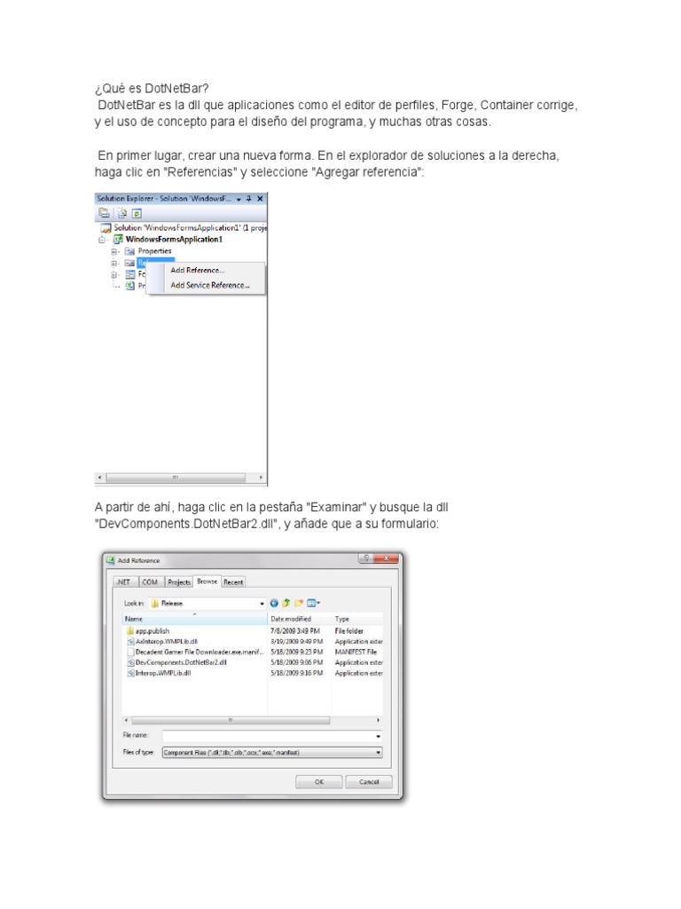 DotNetBar Tutorial | PDF | Point and Click | Software del sistema