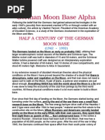 Nazi Moon Base Theory | PDF