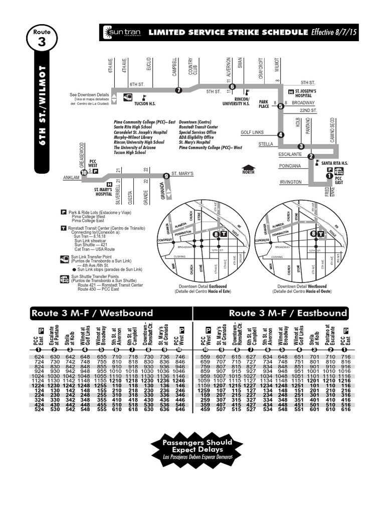 Limited Service Strike Schedule | PDF | Tucson | Economy Of The United ...