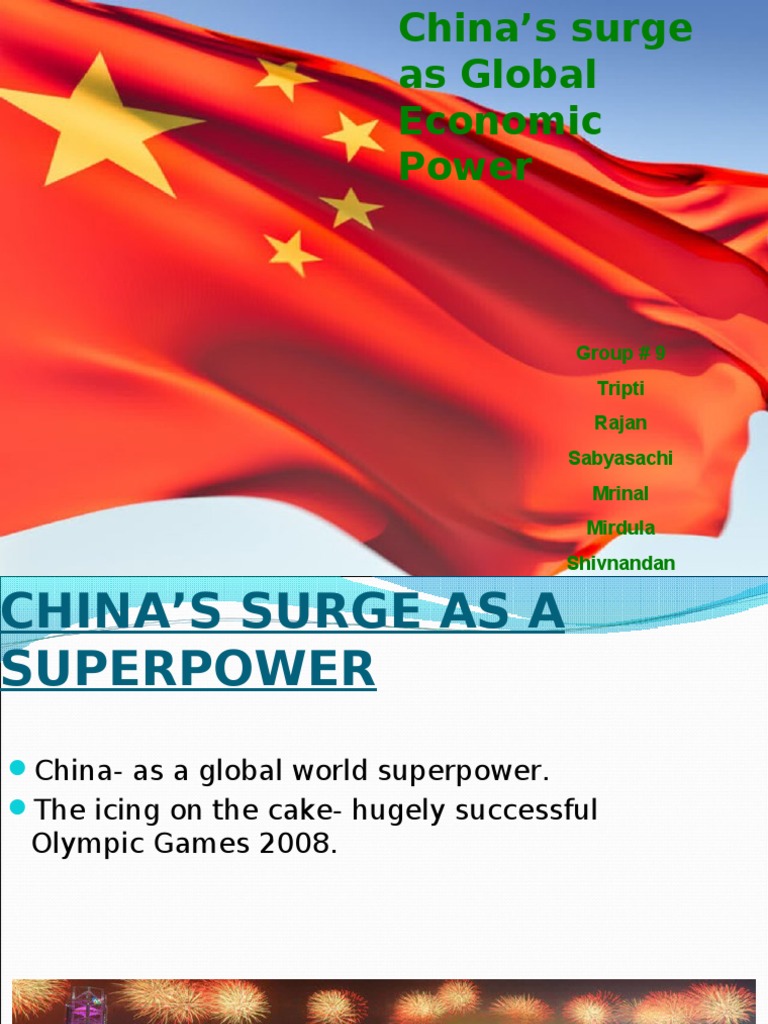 China's Surge As A Global Economic Power | PDF | China | World Politics