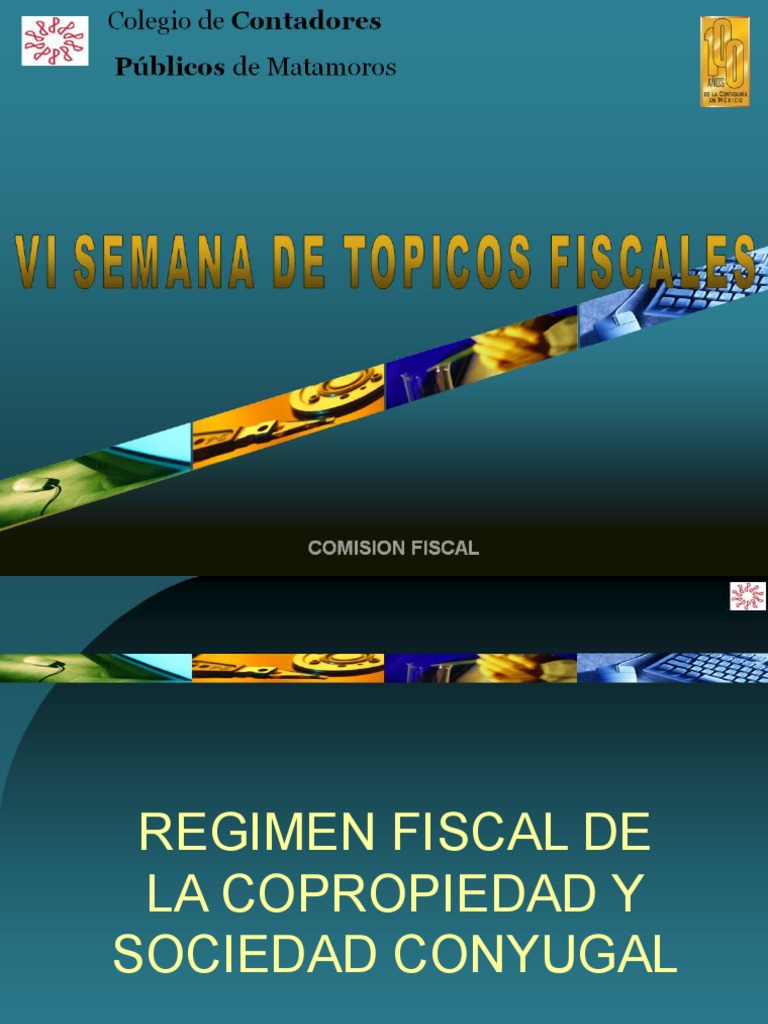 Régimen Fiscal Copropiedad y Sociedad Conyugal | PDF | Impuesto sobre ...