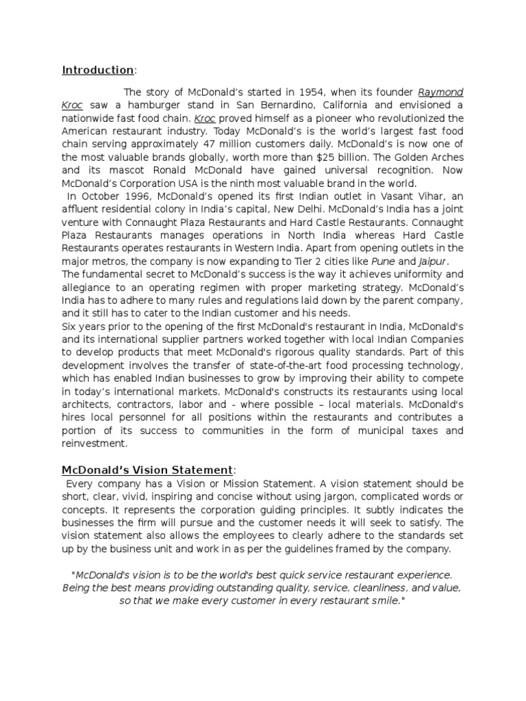Assignment | PDF | Market Segmentation | Mc Donald's