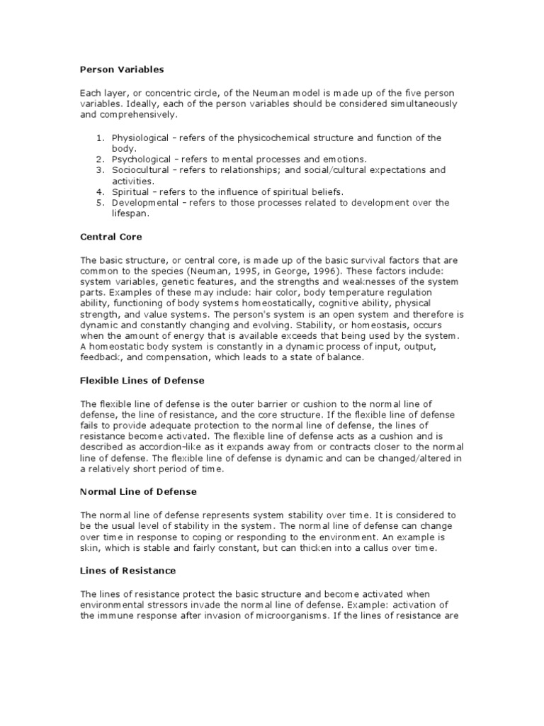 Person Variables | PDF | Stress (Biology) | Nursing