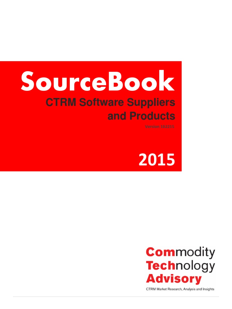 Sourcebook 2015 - CTRM Software Suppliers and Products | PDF | Greeks ...