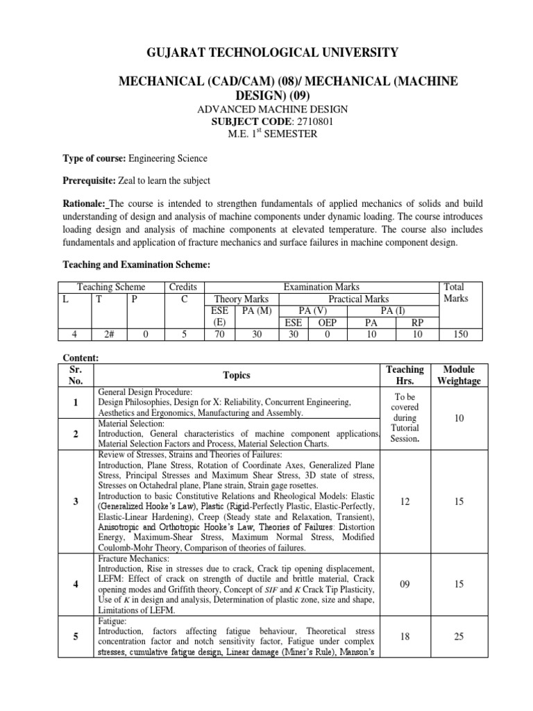 Advanced Machine Design | PDF | Fracture | Fracture Mechanics