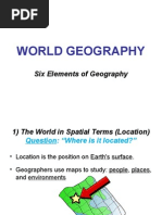 Six Essential Elements of Geography | PDF | Geography | Natural Environment