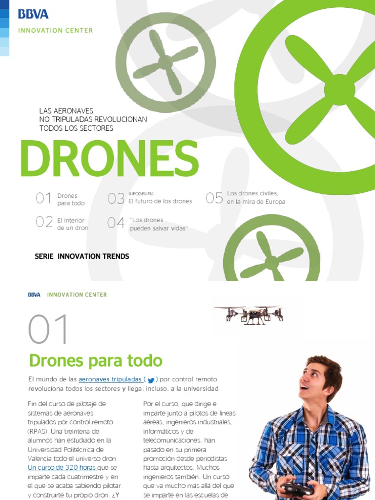 Ebook: Drones | PDF | Vehículo aéreo no tripulado | Avión