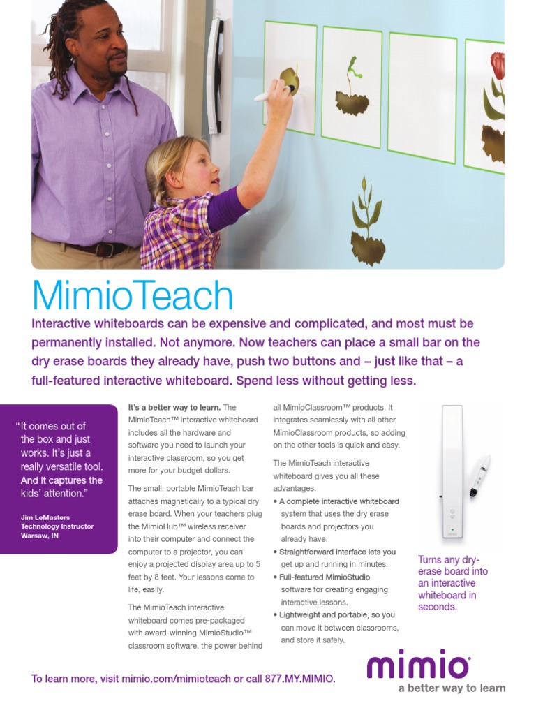 MimioTeach Wireless Interactive Whiteboard System | PDF | Usb | Computing