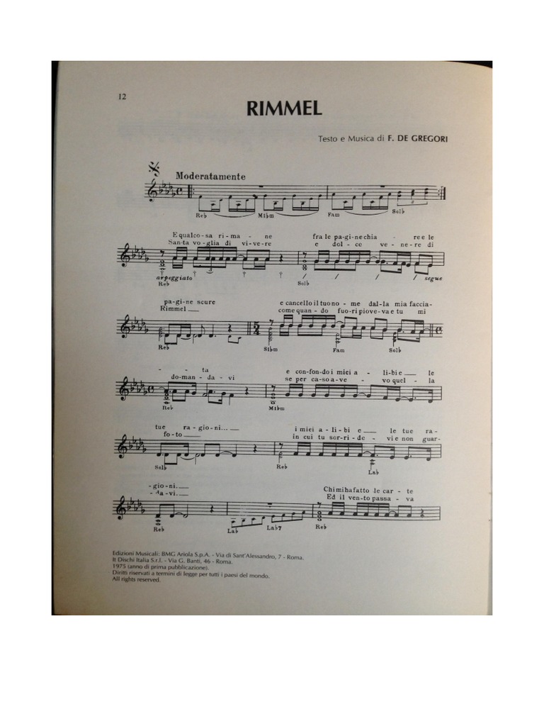 Rimmel - de Gregori | PDF