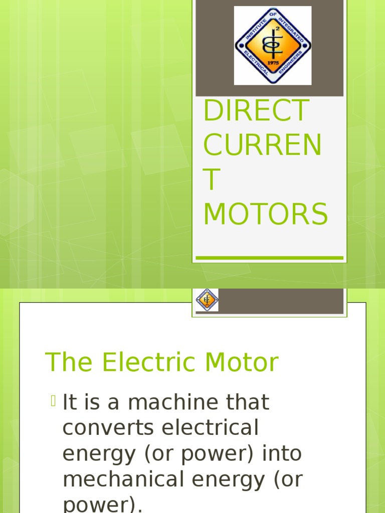 Lesson 8 - DC Motors | PDF | Horsepower | Electric Motor