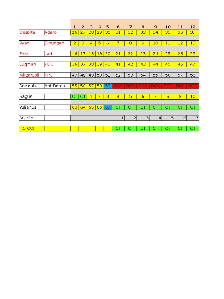 Schedule HD | PDF