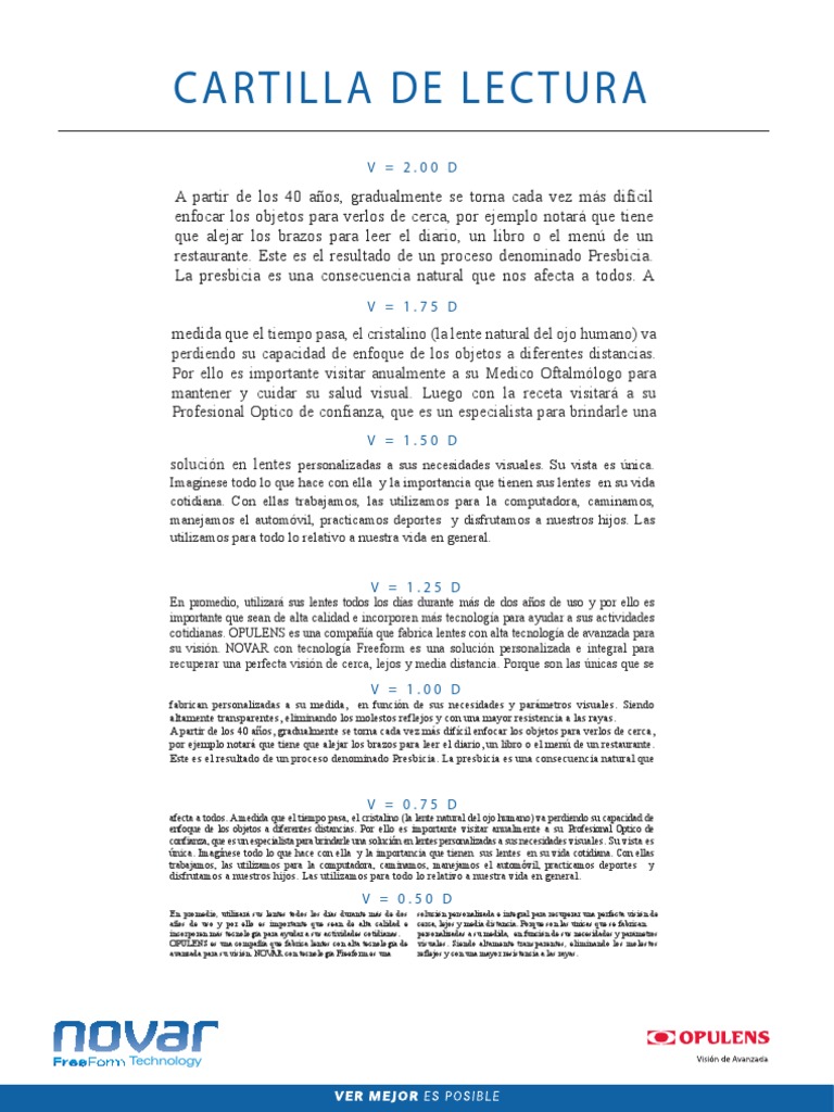 cartilla-lectura.pdf | Percepción visual | Lentes