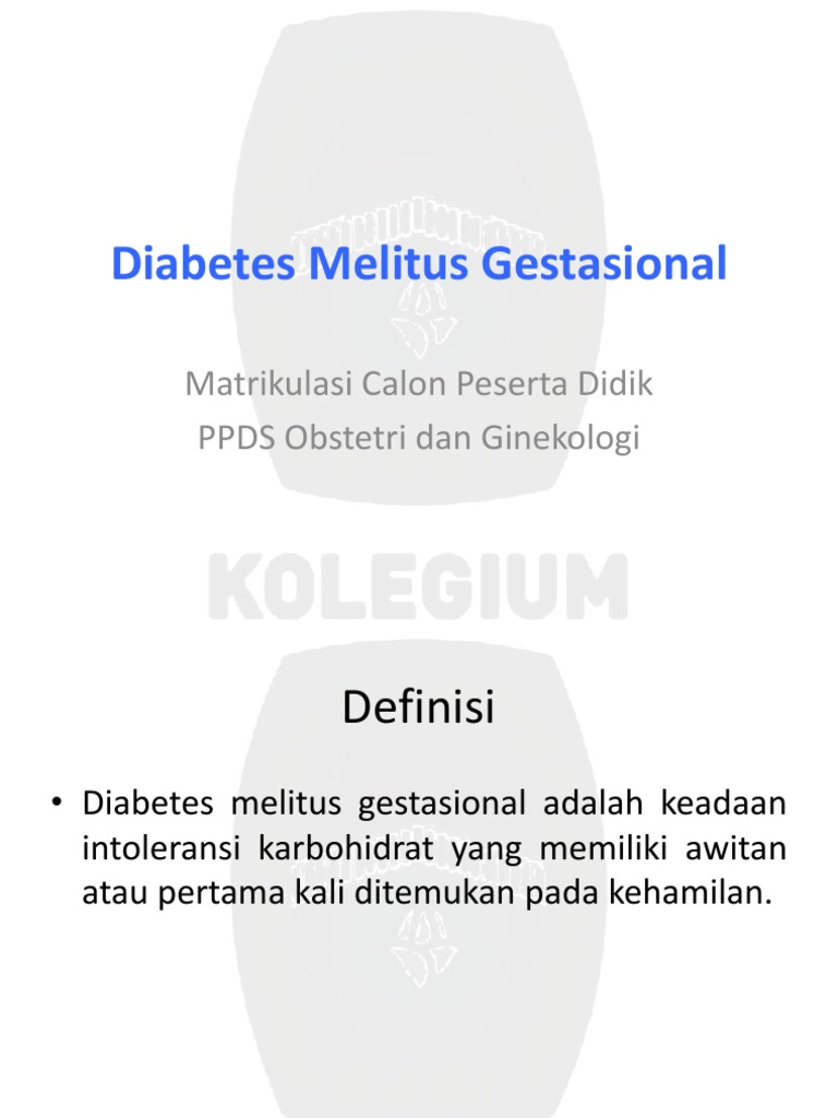 Diabetes Melitus Gestasional | PDF
