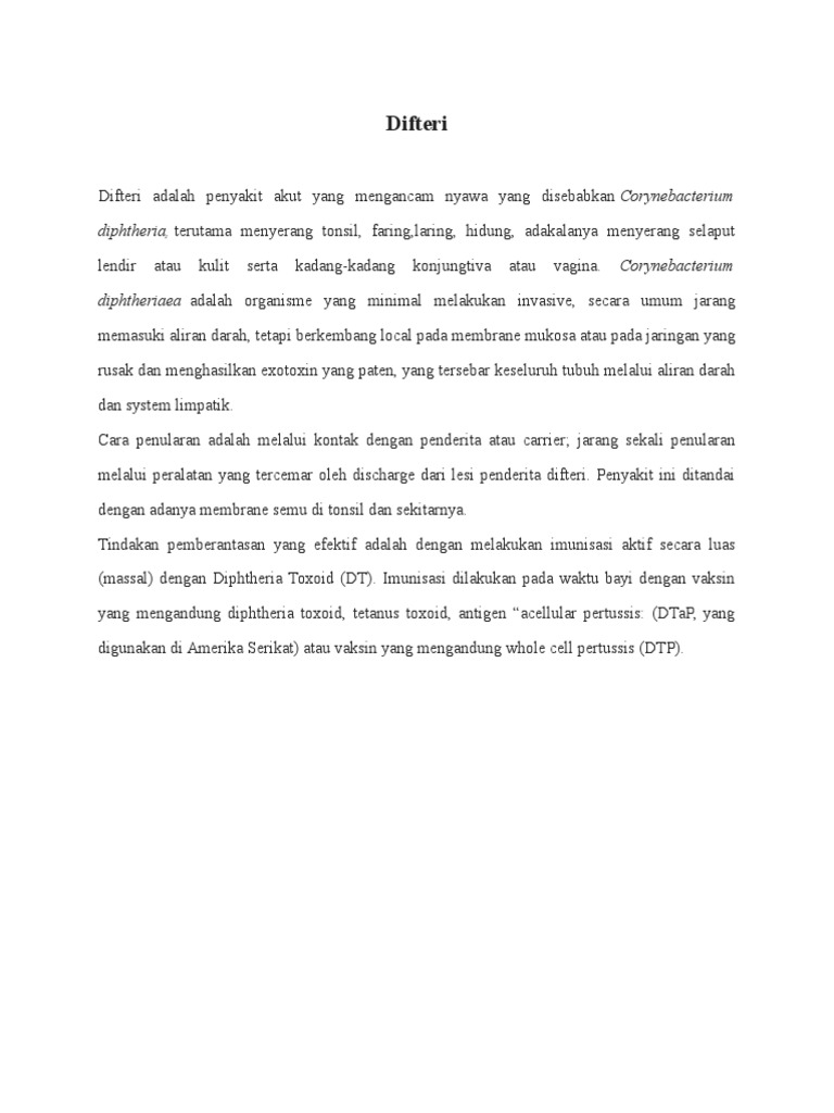 Difteri | PDF