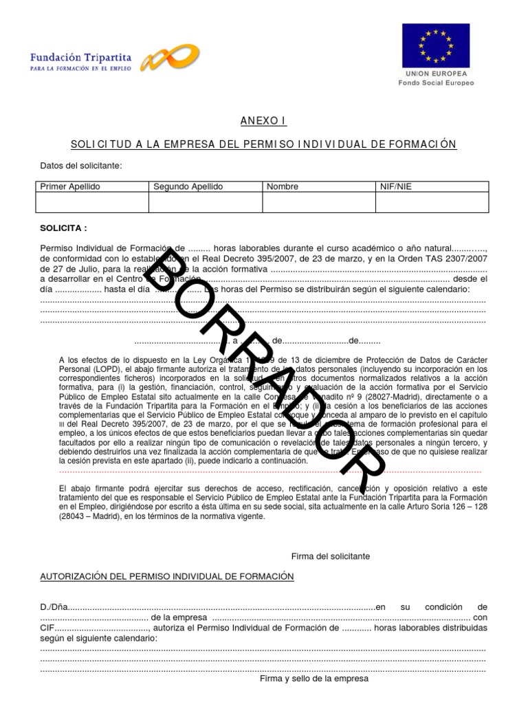 Anexo 1 Solicitud PIF | PDF | Instituciones sociales | Ciencias sociales