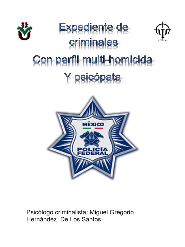 Expediente de Criminales PDF | PDF | Ciencias del comportamiento ...