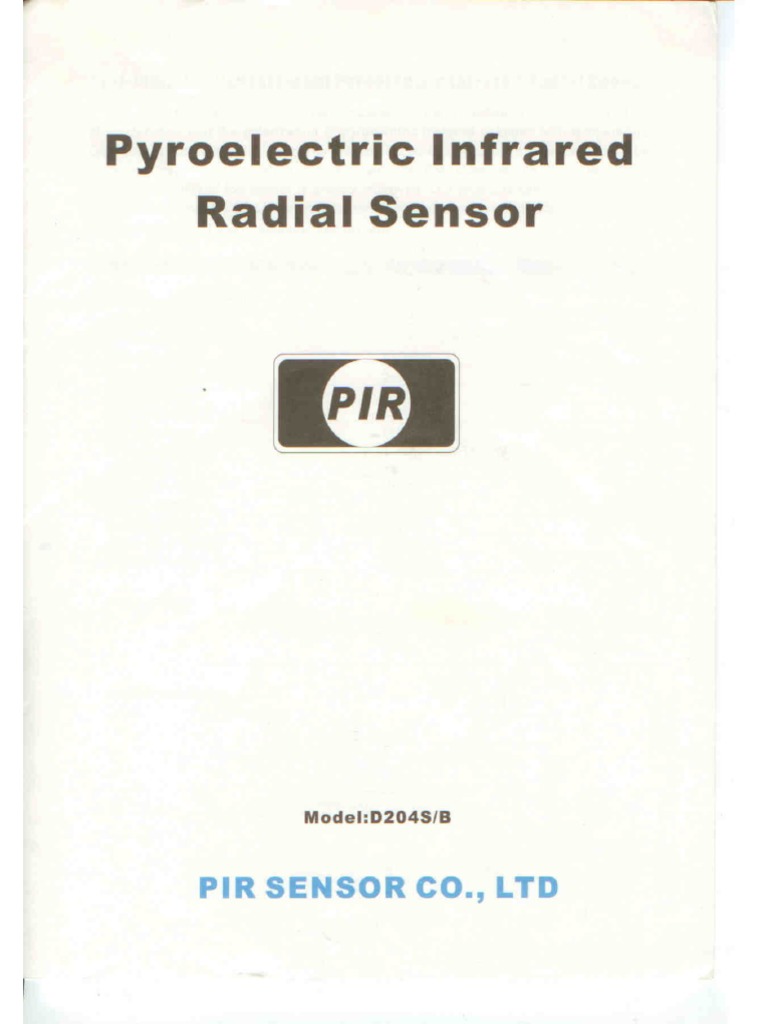 Pir D204 | PDF