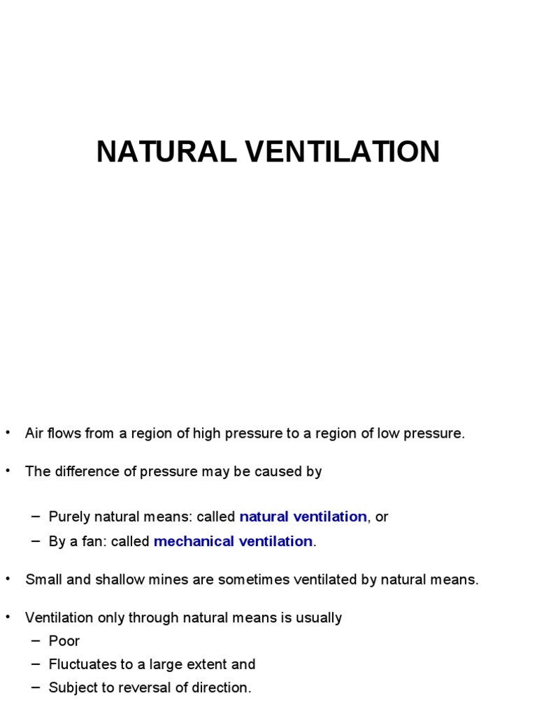 Understanding the Causes and Effects of Natural Ventilation in ...