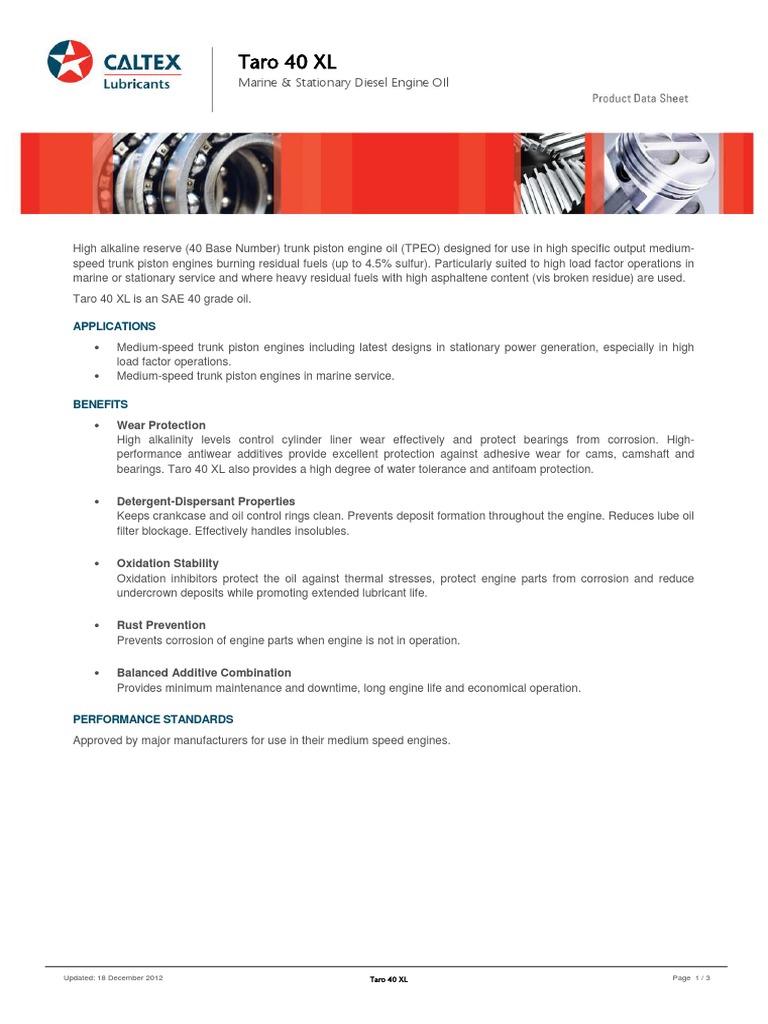 Caltex Taro 40 XL | Motor Oil | Lubricant